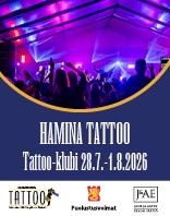 HAMINA TATTOO 2026: TATTOO-KLUBI, 30.07.2026 20:00, HAMINA | lippu.fi