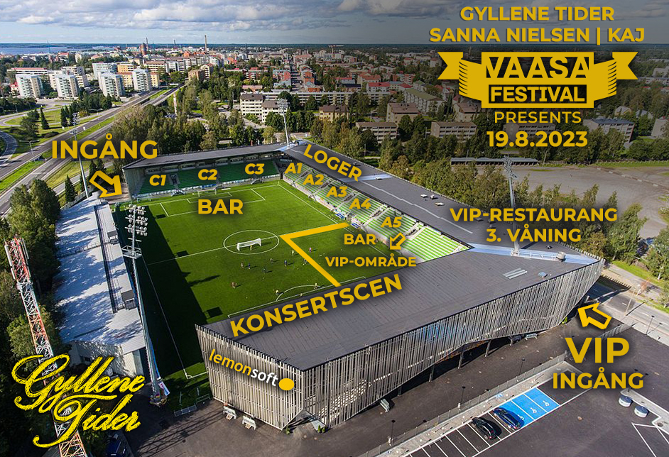 VAASA FESTIVAL PRESENTS: GYLLENE TIDER - HUX FLUX 2023 19.08.2023 ...