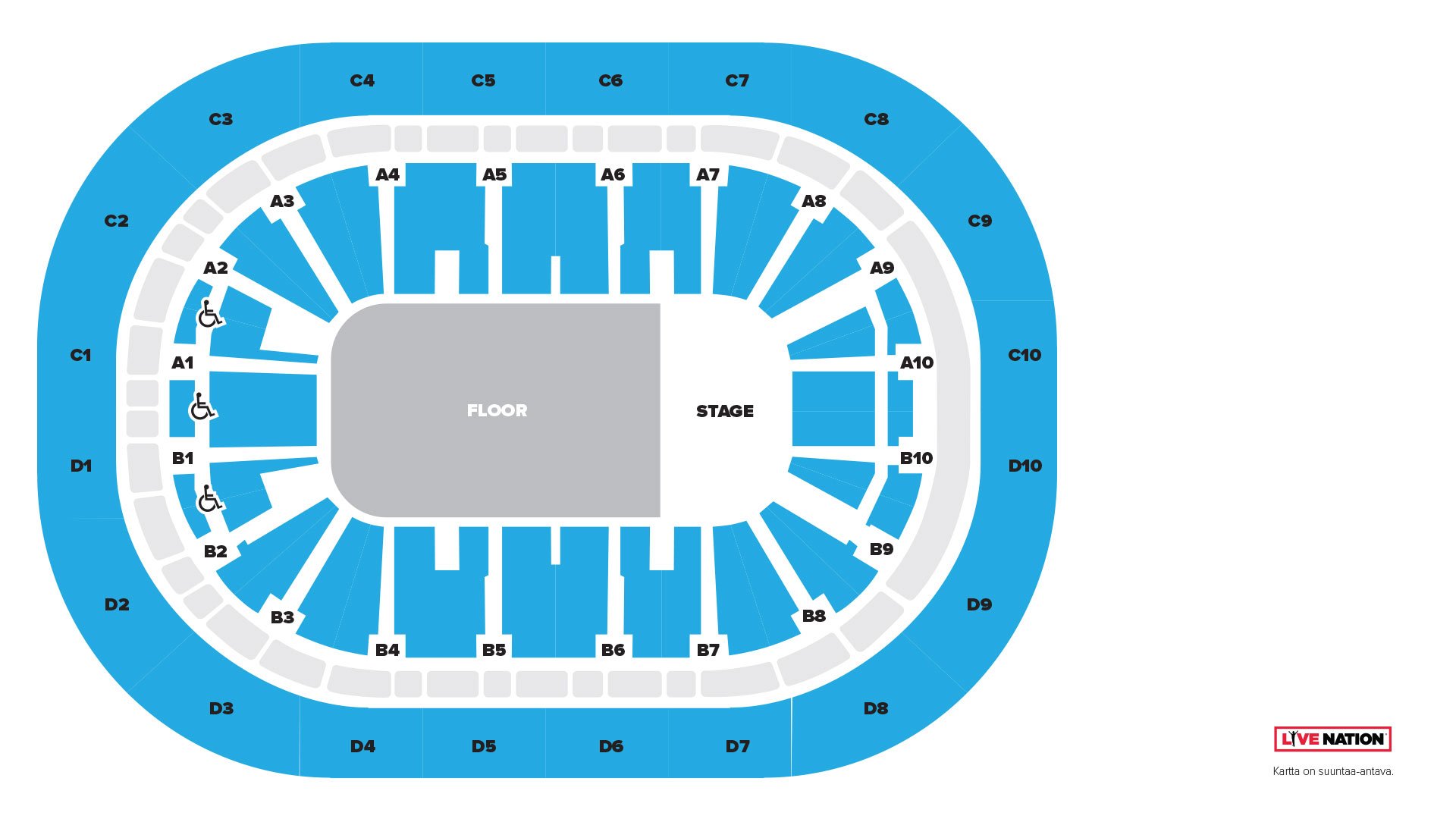 Nokia Live Seating Chart 3d Seats.Live | Ticketing Solutions